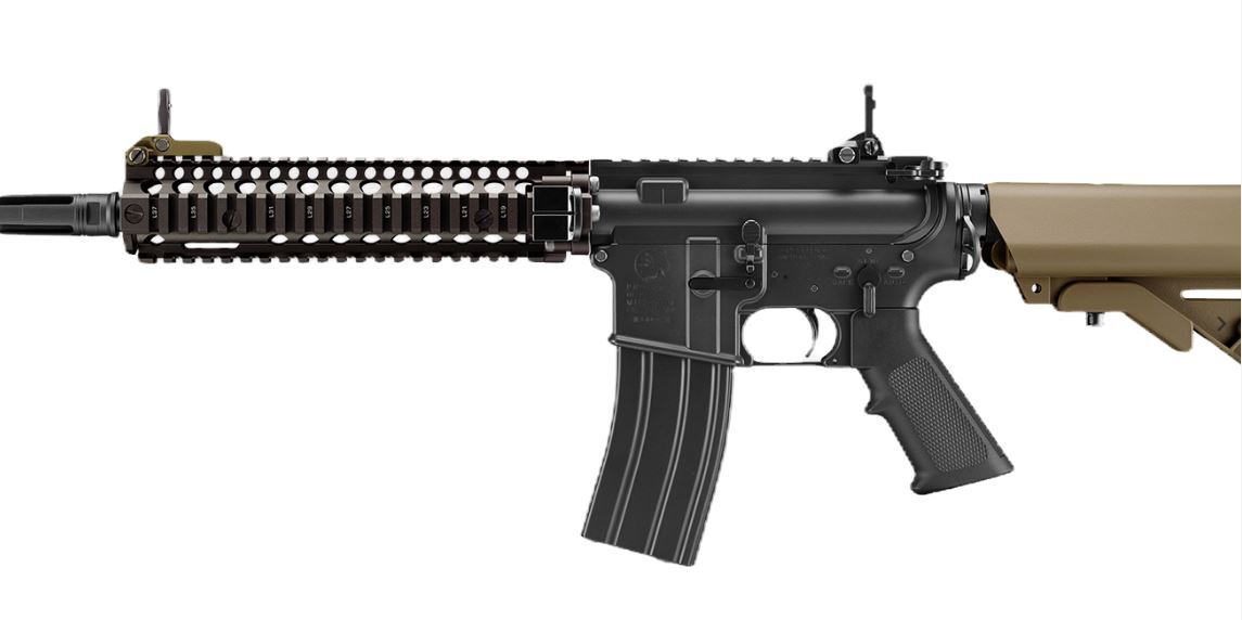 Tokyo Marui MK18 MOD.1 GBB Rifle with Z-System - Black/Tan | HC2 Retail