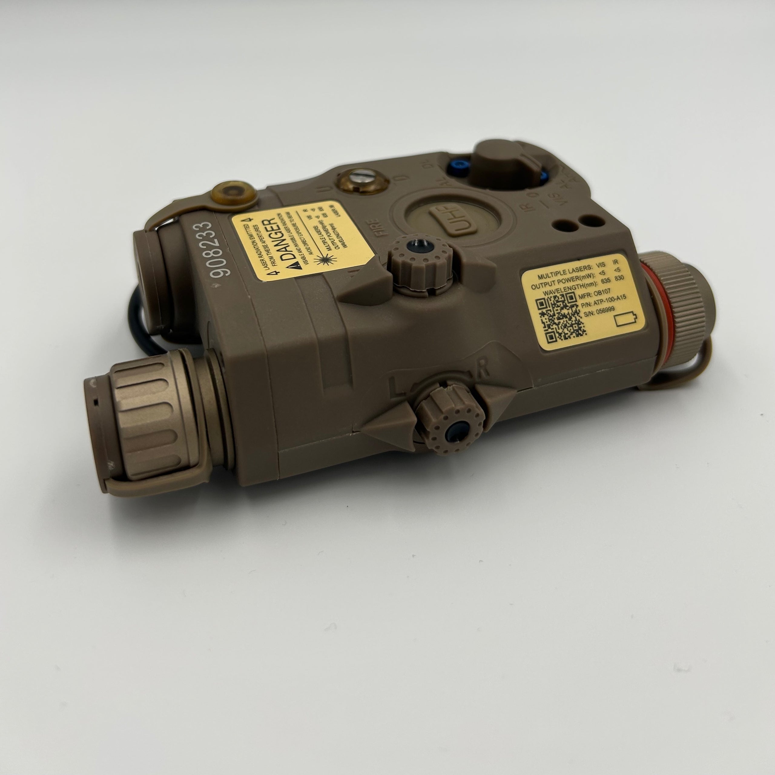 GK Tactical LA-5 PEQ15 Red Laser Aiming Module with IR - Tan | HC2 Retail